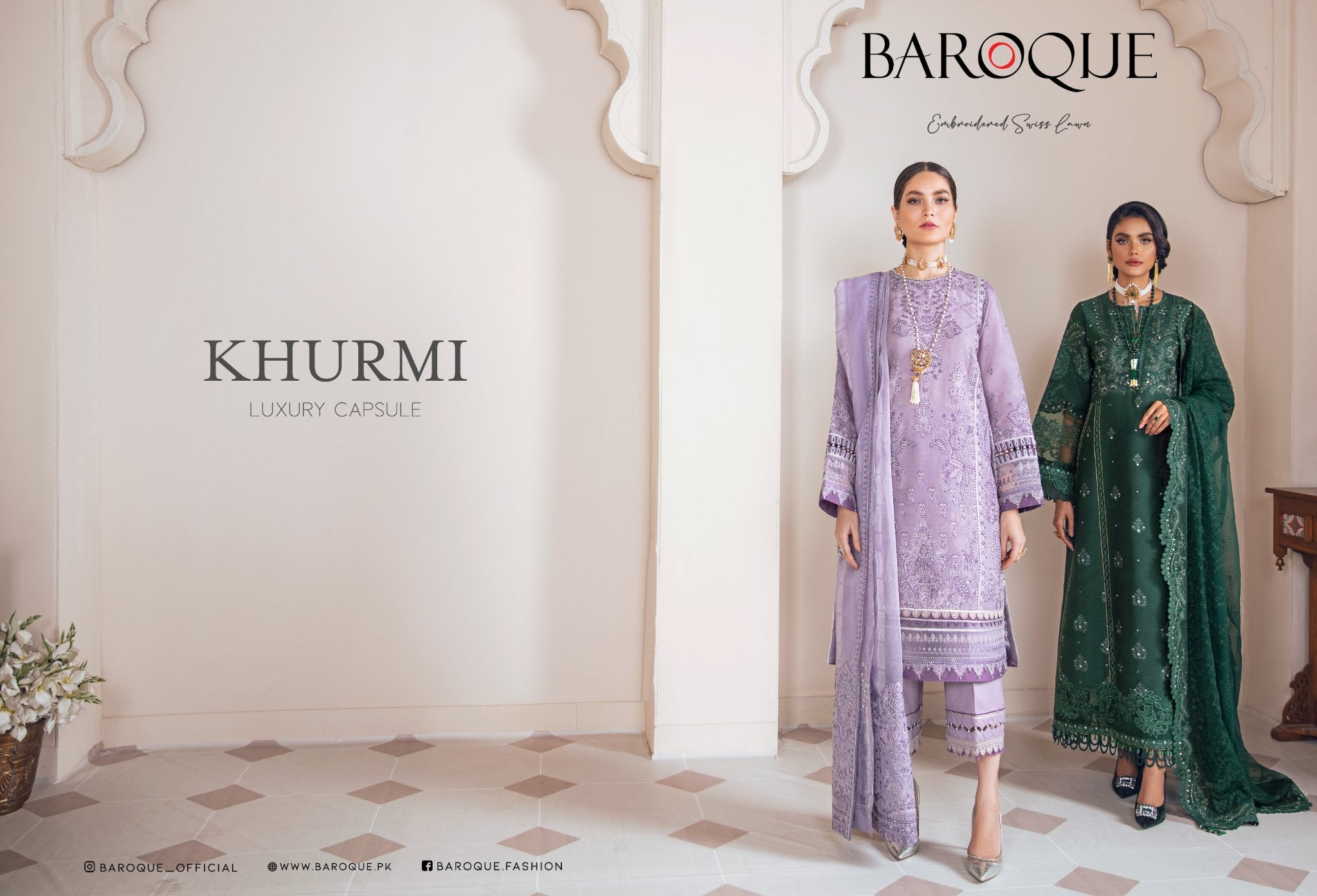 Khurmi by Baroque- Swiss Lawn collection'22 – Heer Rang